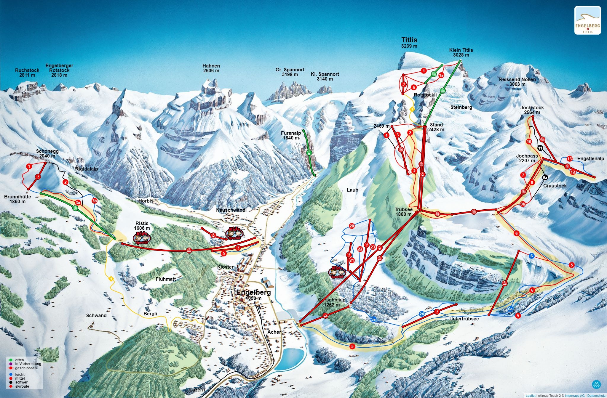 iSKI - Ski Resort Titlis - open